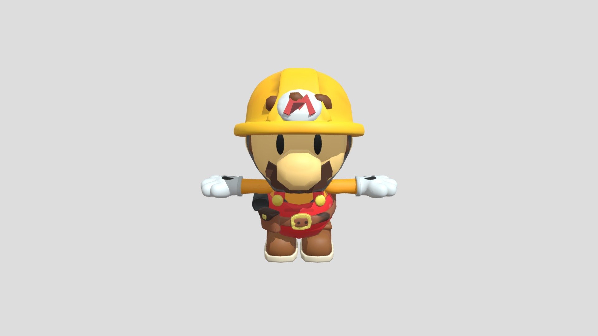 Paper Mario Customs - Mario Builder - Download Free 3D model by Peppino ...