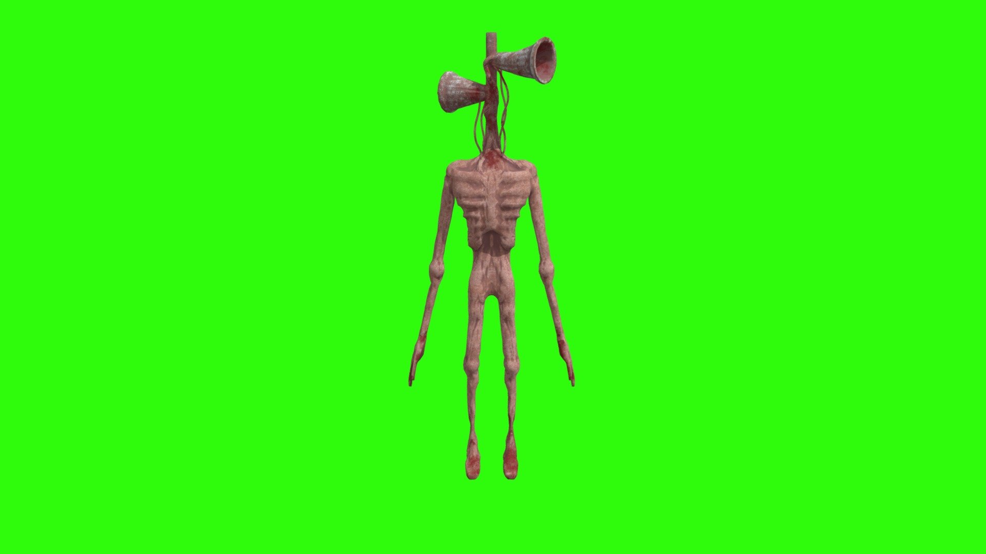Siren-head-retextured@ Front Flip - Download Free 3D model by Horror ...