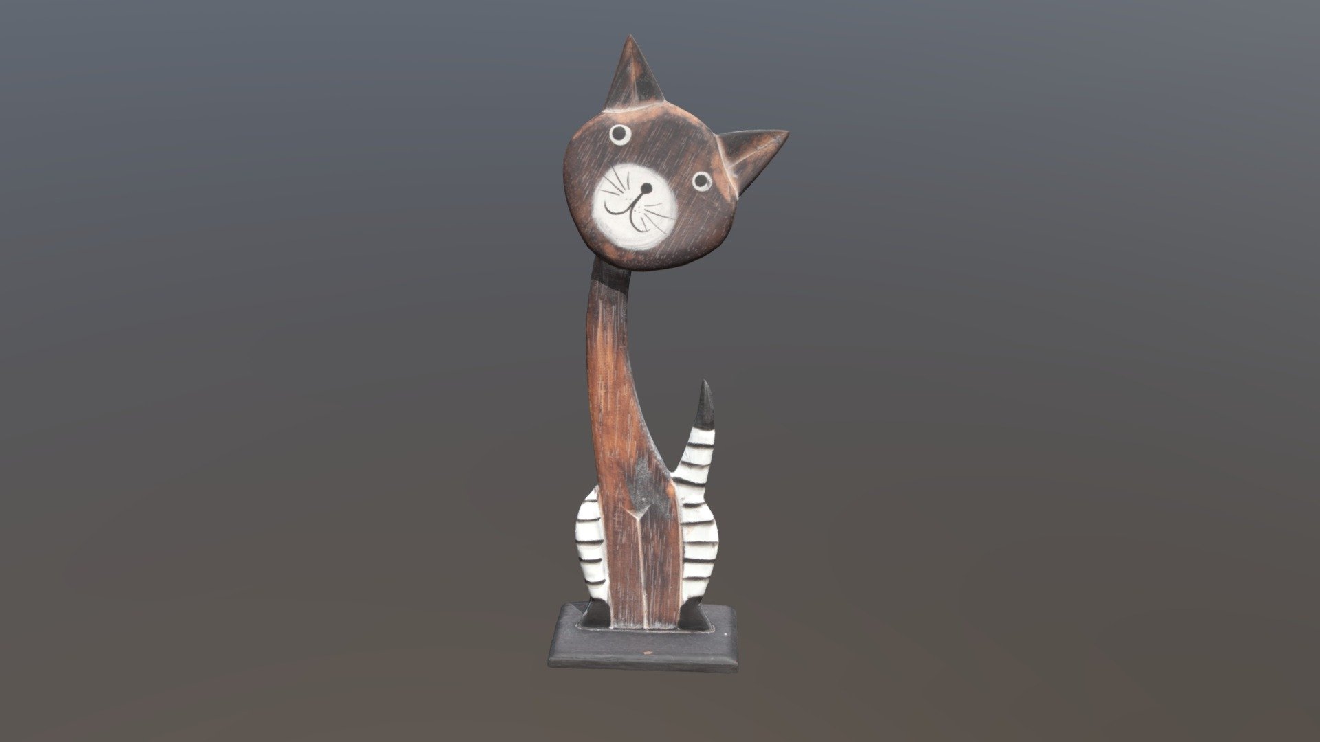 Wooden Cat - 3D model by Scanholm [f327cc8] - Sketchfab