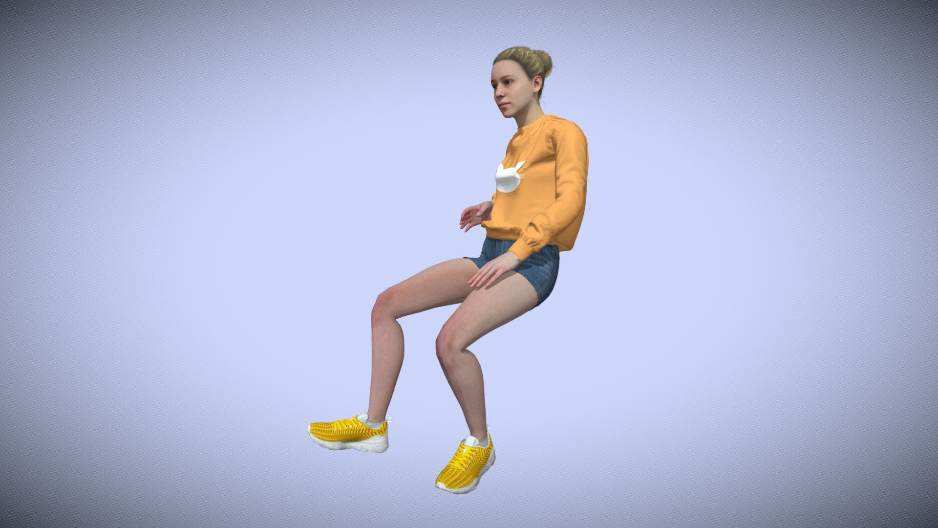 Woman Character Sitting & Talking - 3D model by LasquetiSpice [f328a01 ...