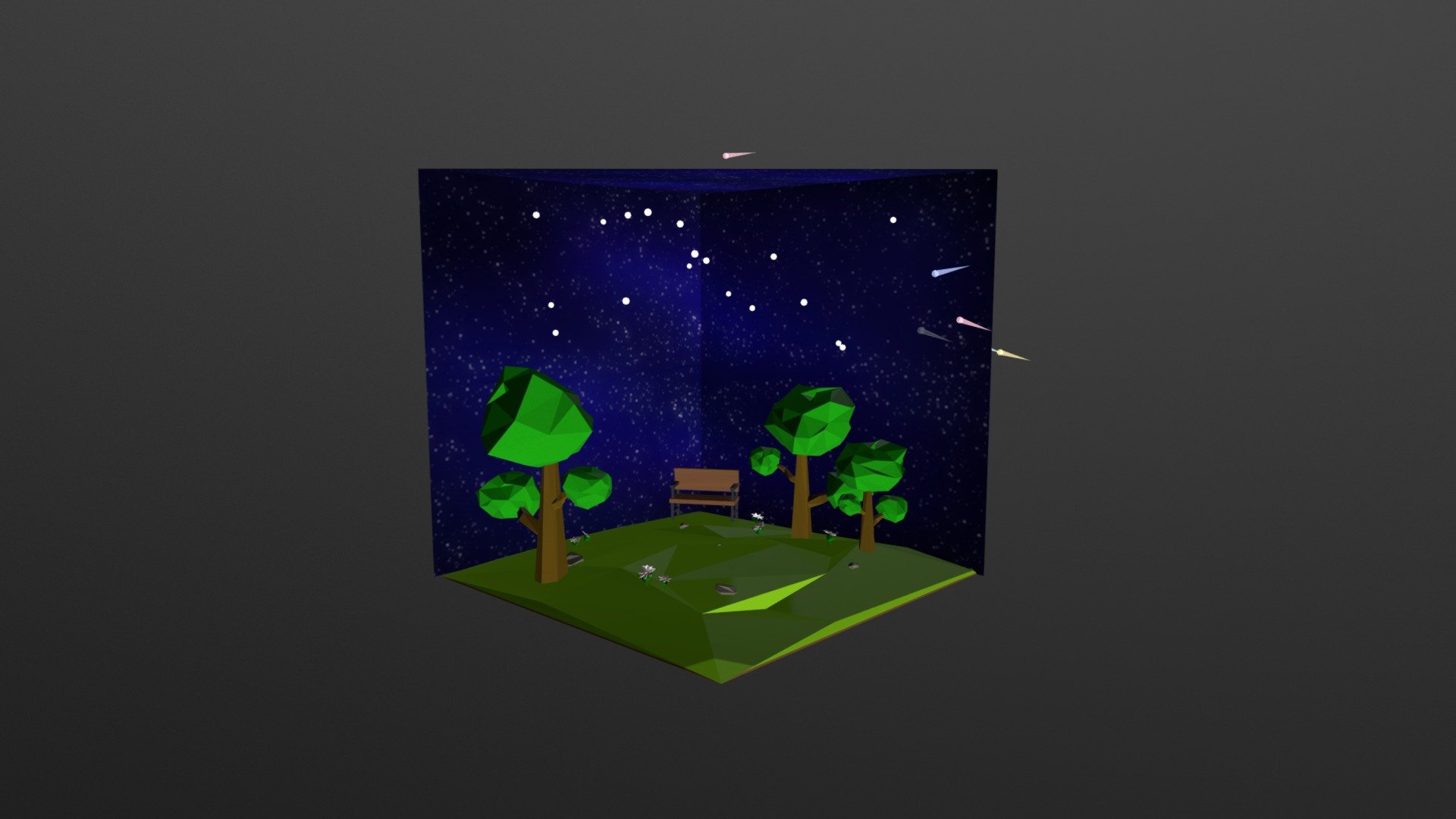 Shooting Stars - 3D model by Steph (@StephC.Art) [f32d747] - Sketchfab