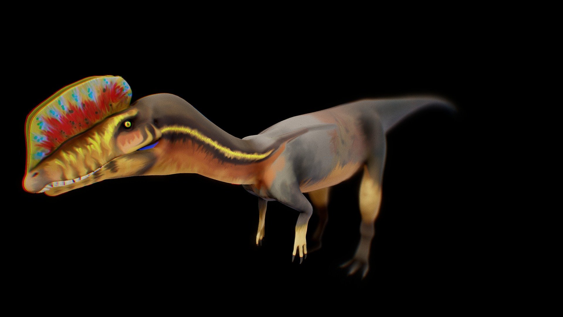 dinosaur dilophosaurus - 3D model by Paleo Modelist (@victory ...