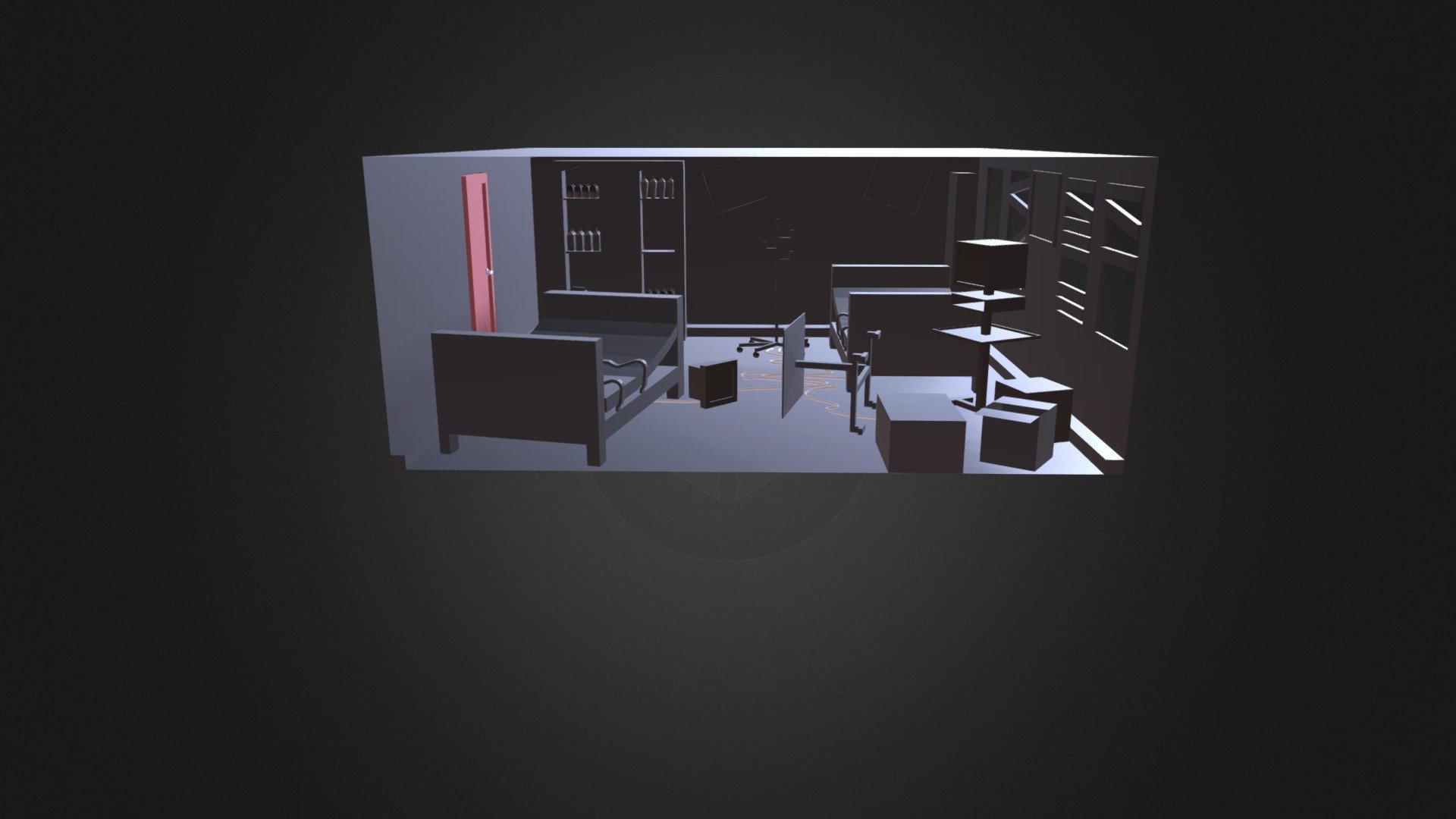 Internal Scenery Horror Psycho Room - 3D model by PiresL [f32fcb2 ...