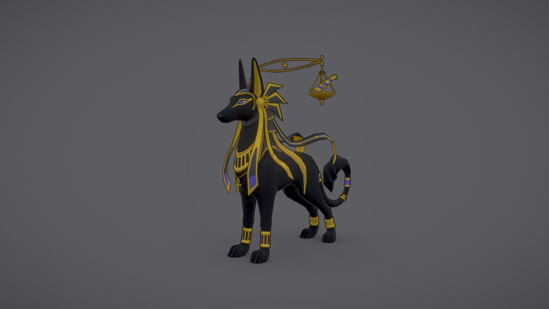 Coursework - Anubis - 3D model by JarviTiralin [f32fe42] - Sketchfab