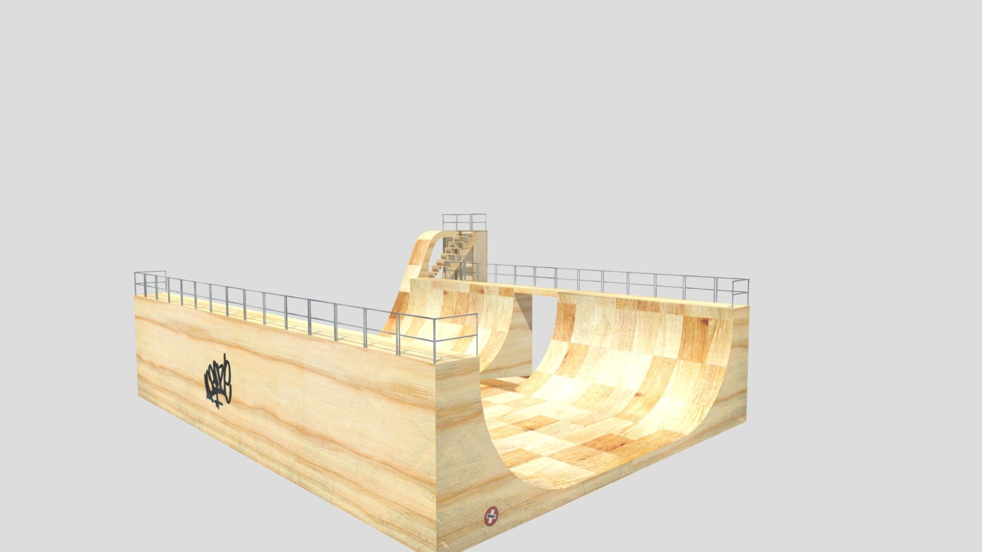 Halfpipe Textured - Download Free 3D model by JustinN2020 [f332bcf ...
