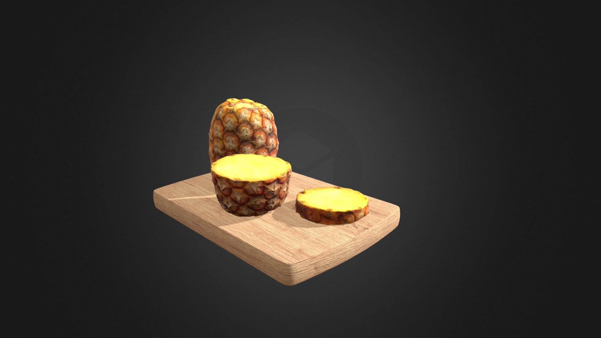Pineapple - Buy Royalty Free 3D model by cgaxis [f33548e] - Sketchfab Store