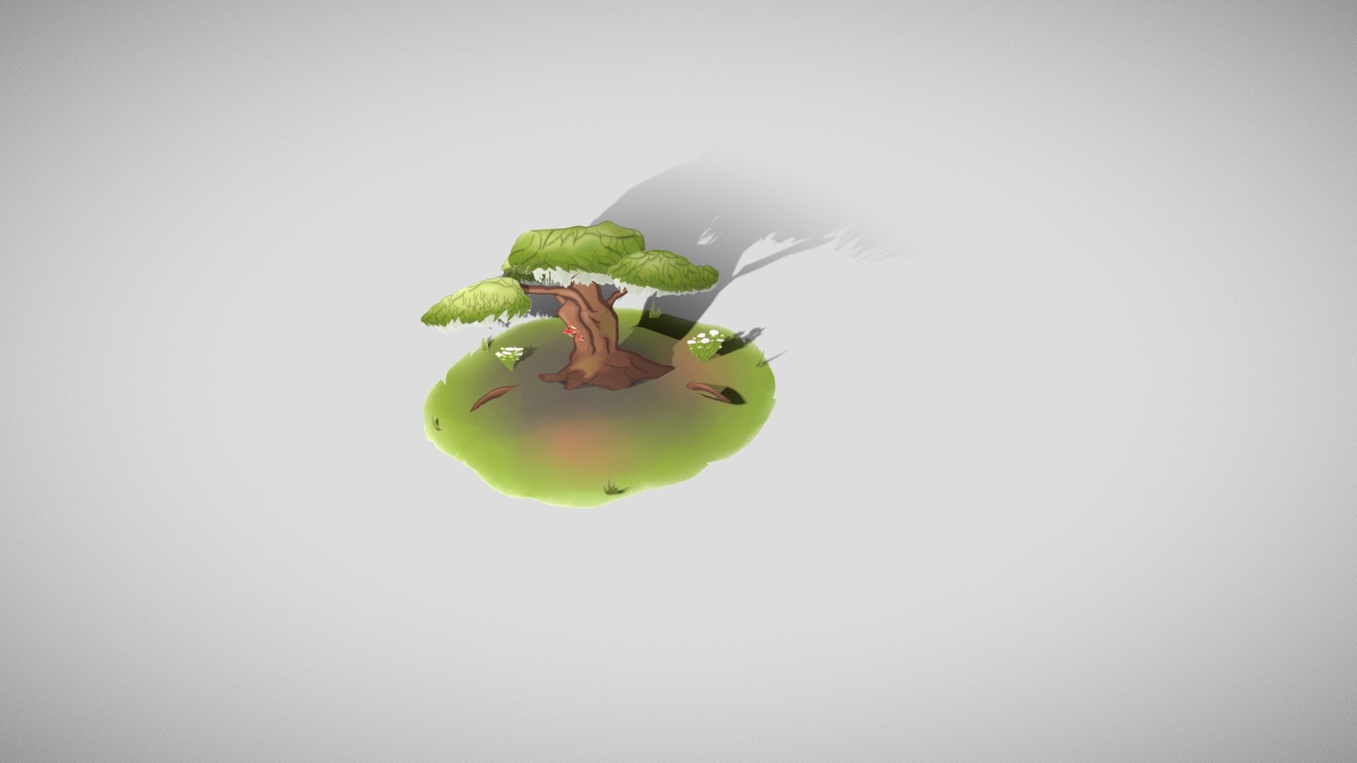 2.5D Tree - Download Free 3D model by AlvinPortfolio [f335846] - Sketchfab