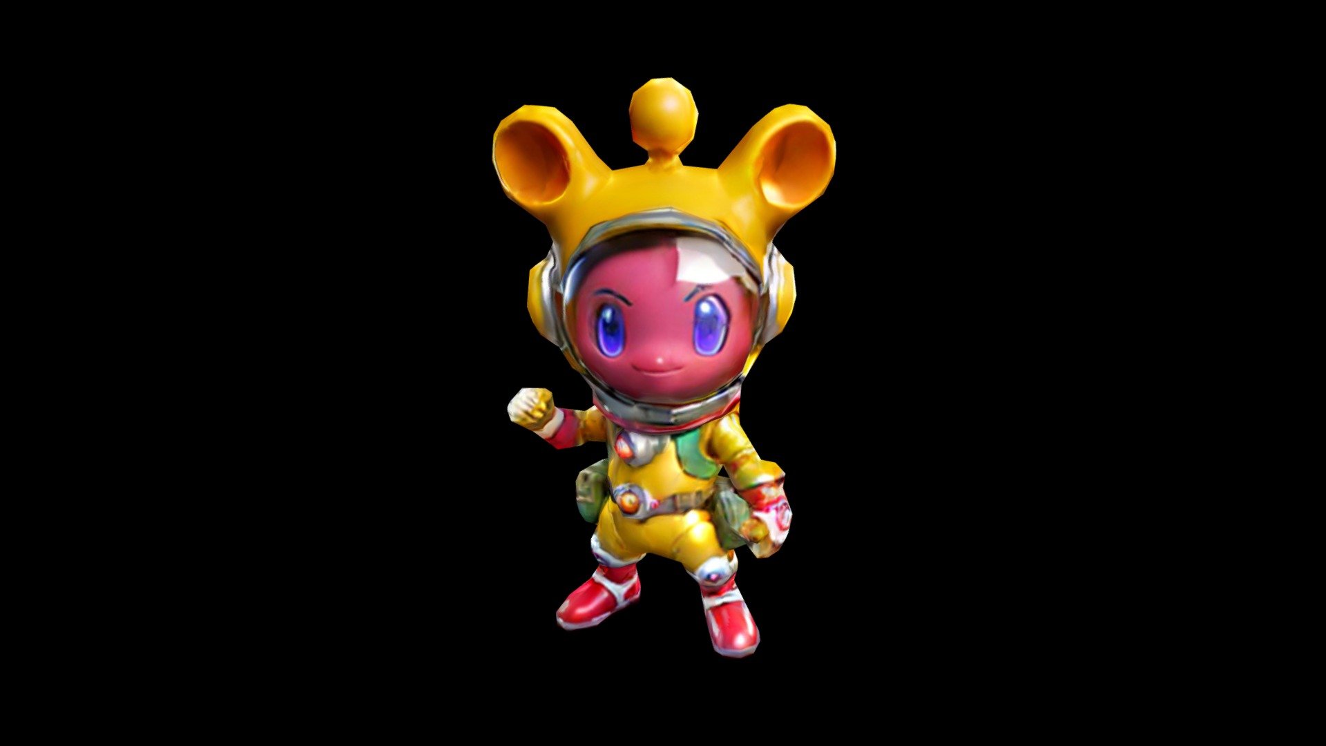 Power Galaxy Princess A vibrant and cheerful - Download Free 3D model ...