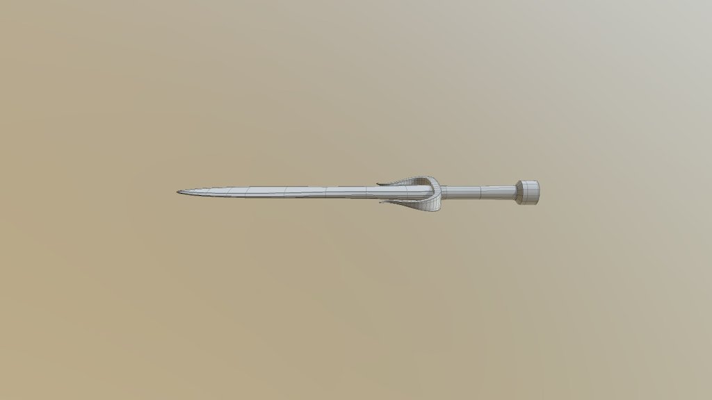 Sword- Textureless - 3D model by Nick (@NickKC) [f336a26] - Sketchfab