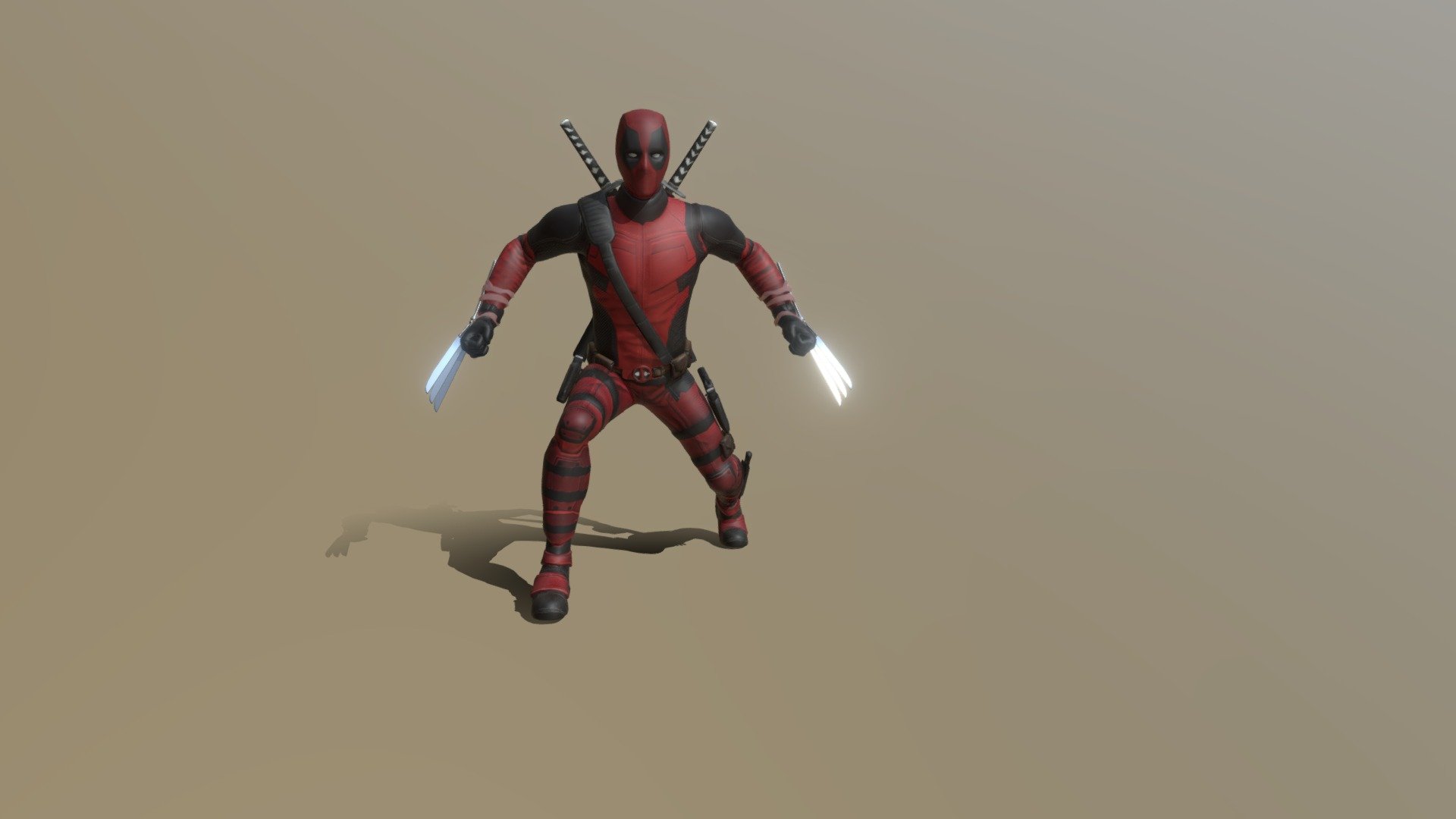 Deadpool with Wolverine Claws - Buy Royalty Free 3D model by ...