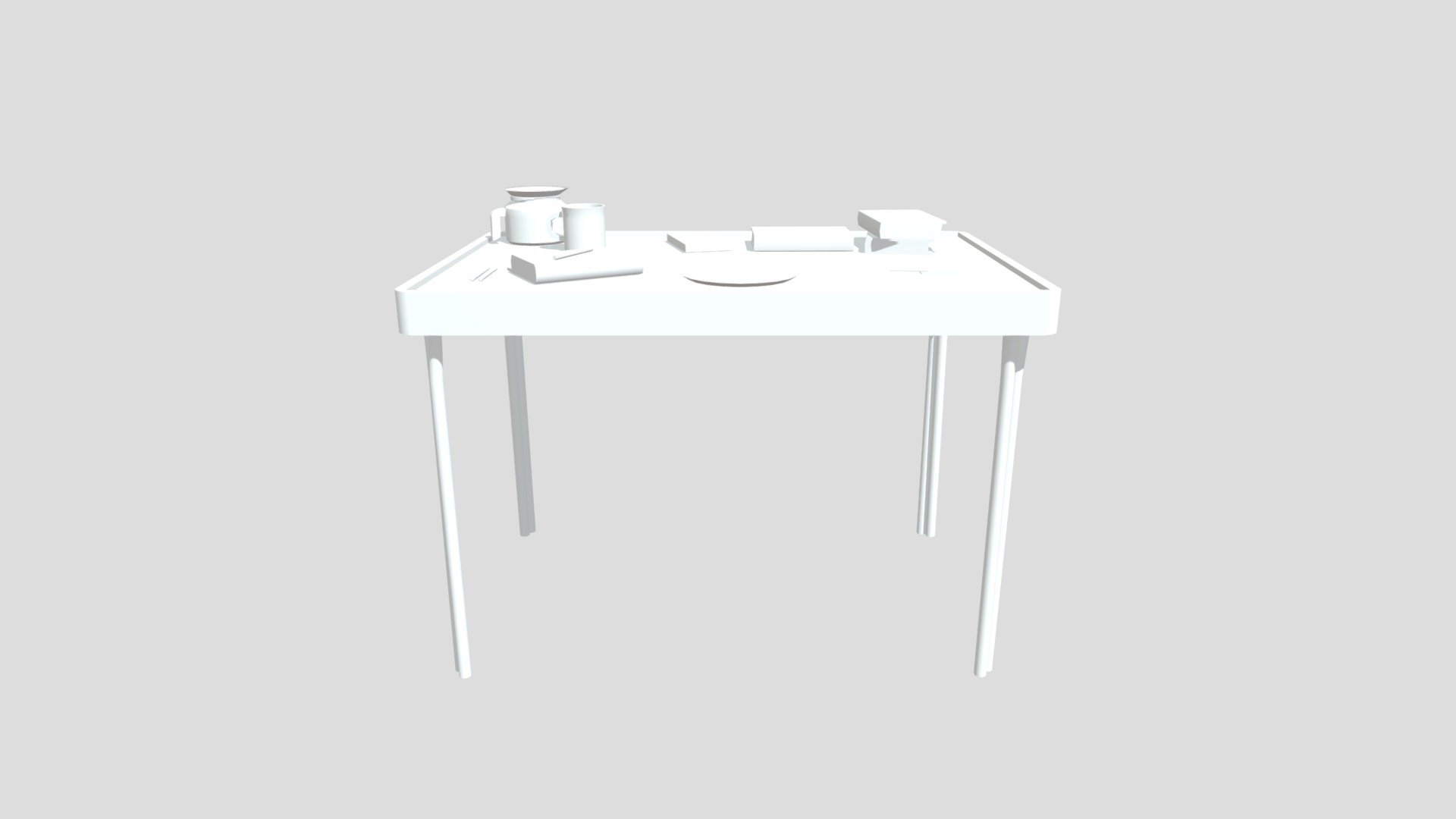 Breakfast table WIP 2 - Download Free 3D model by lwilliamss [f337b44 ...