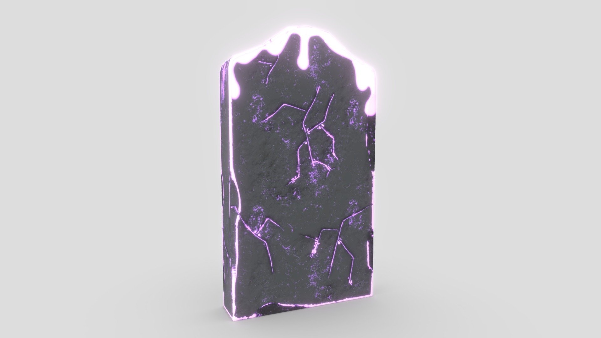 UV Painted Stylized Gravestone - 3D model by wizardyninja [f3385d4 ...