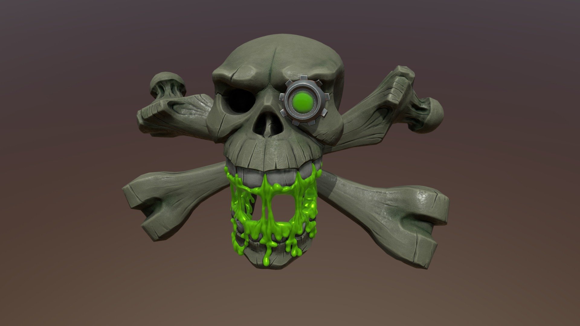Scull of Cybertroll - 3D model by NikStah [f338bdf] - Sketchfab