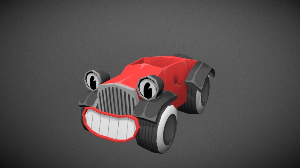 Vintage Cartoon Car - 3D model by notadam [f33a817] - Sketchfab