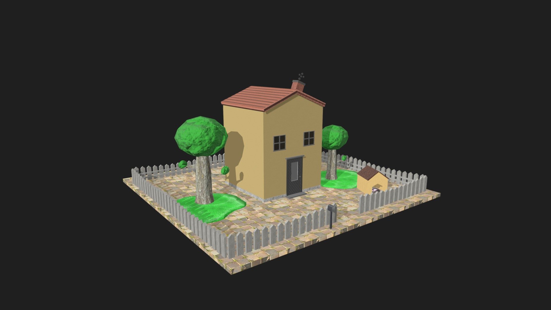 Garden House - 3D model by Taha Gökmen Şen (@gokmens3n) [f33c05b ...