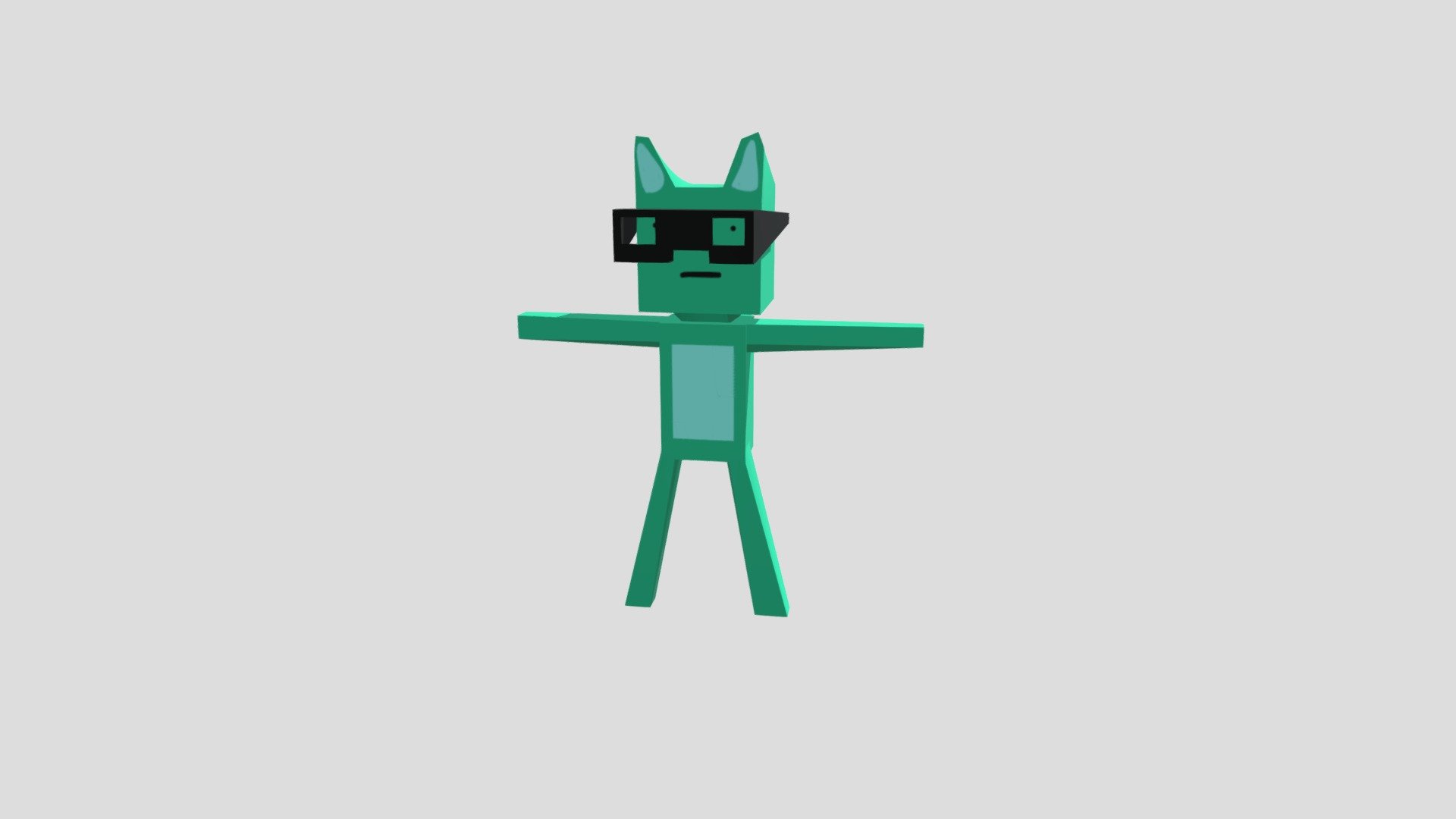 Nerd Cat Download Free 3d Model By Lime Creation Lime90 [f34002b