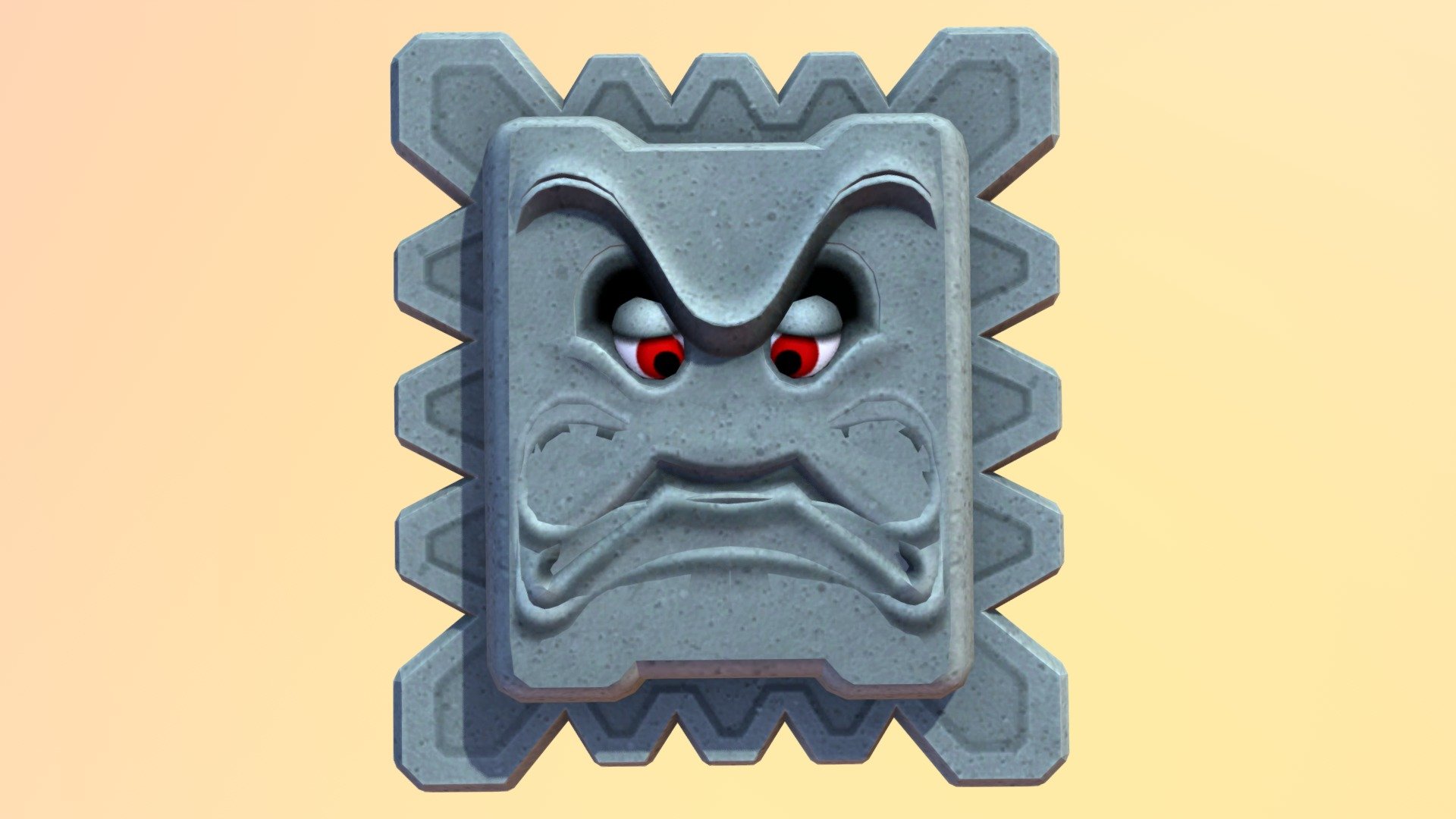 Mario Party 10 Model Thwomp - 3D model by Ice Bro (@w17d18) [f344b5c ...