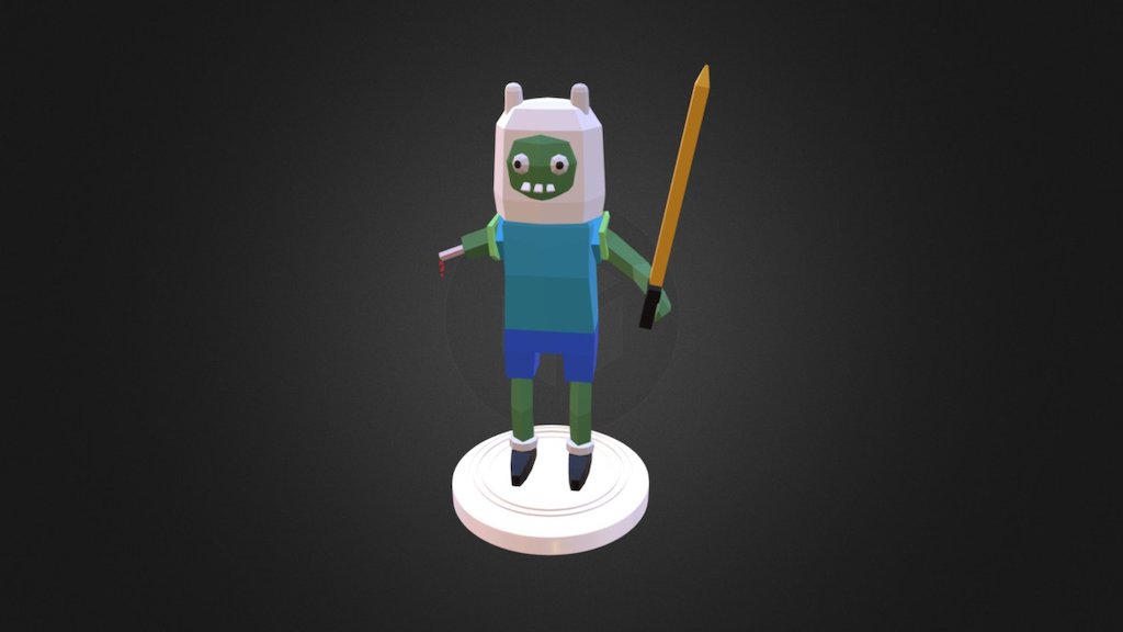 Finn the zombie - 3D model by Magalí (@mcrespo) [f345a73] - Sketchfab