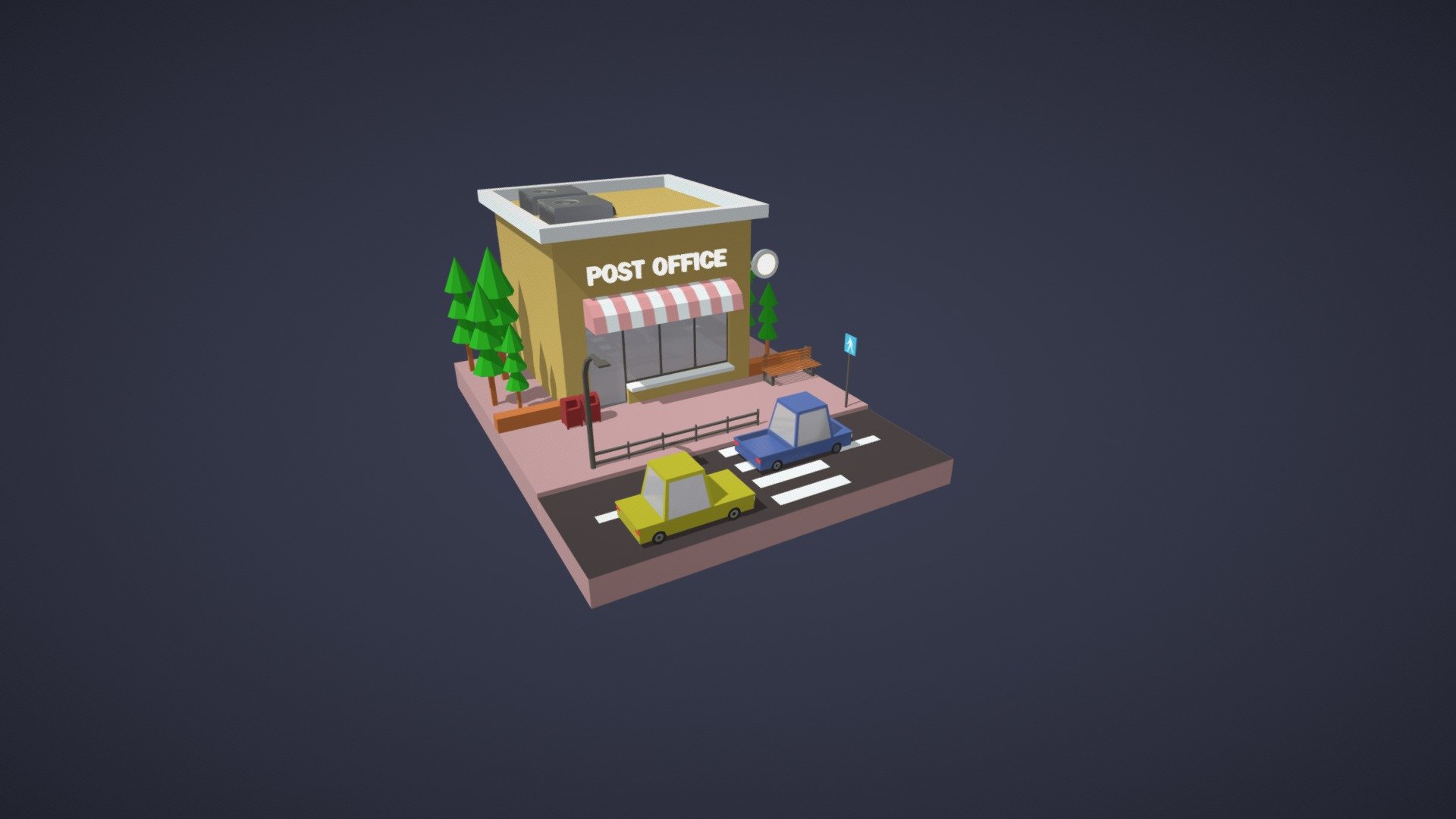 post_office - 3D model by LuuNhung (@luutonhung89) [f34605c] - Sketchfab