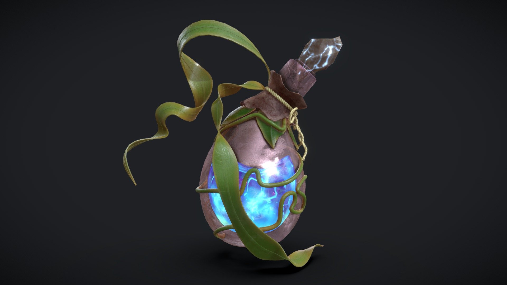 Potion Bottle Concept Art - 3D model by asherpie [f3489a6] - Sketchfab
