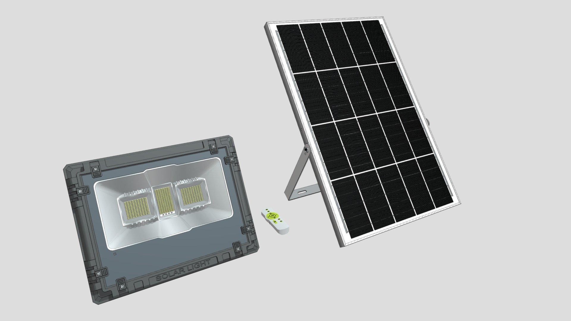 REFLECTOR LED INDUSTRIAL DE 1000W CON PANEL - 3D model by NUVORA ...