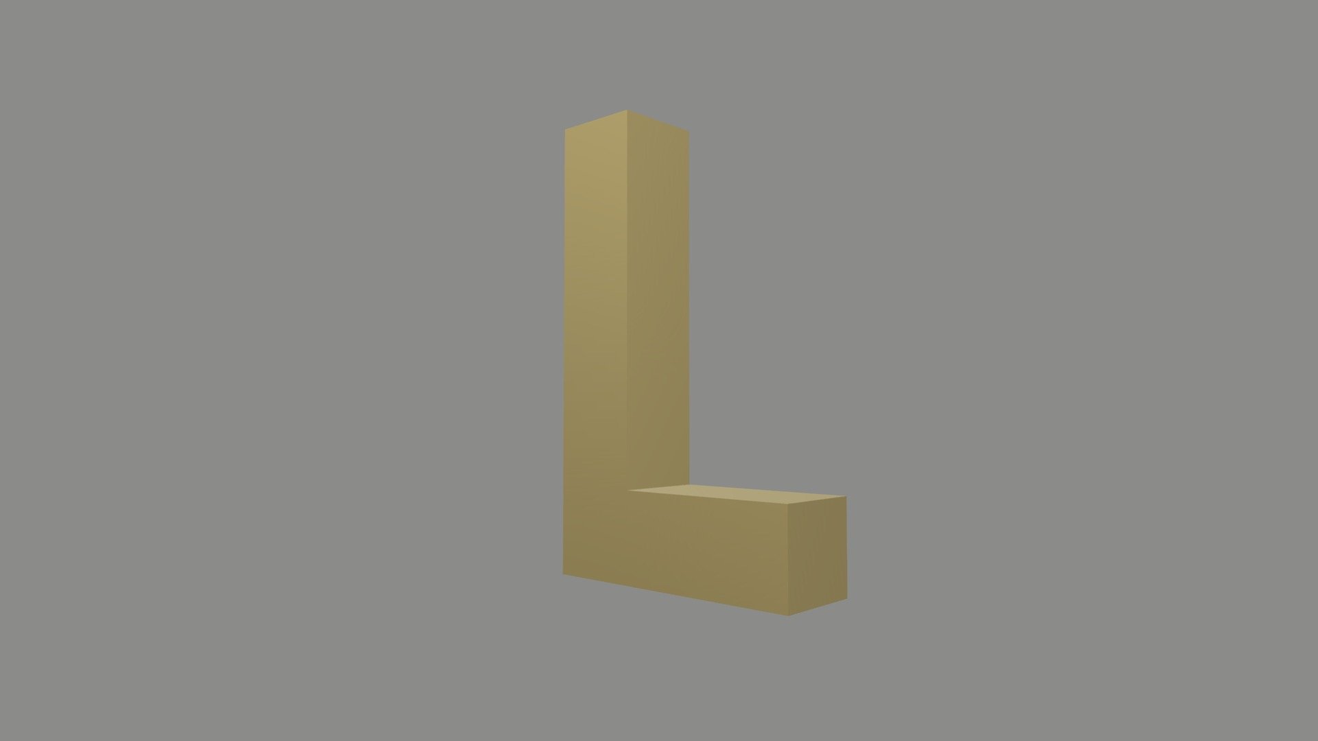 Letter L - Download Free 3D model by Keith.Pearey [f34ae9e] - Sketchfab