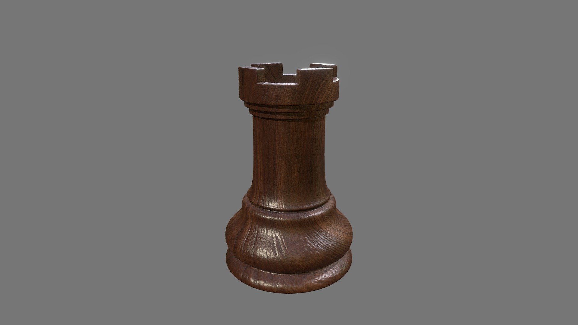 Walnut Rook - 3D model by lemonluxheart [f34b1a3] - Sketchfab