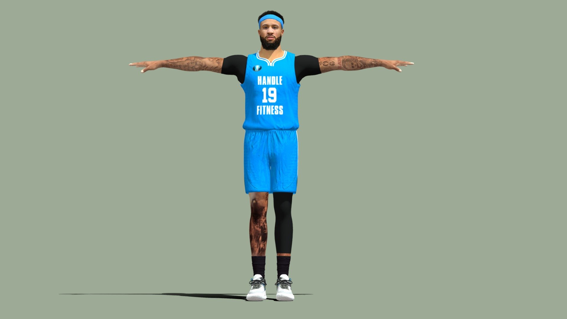 T-Pose rigged custom - 3D model by 3dpassion.net [f34bcb5] - Sketchfab