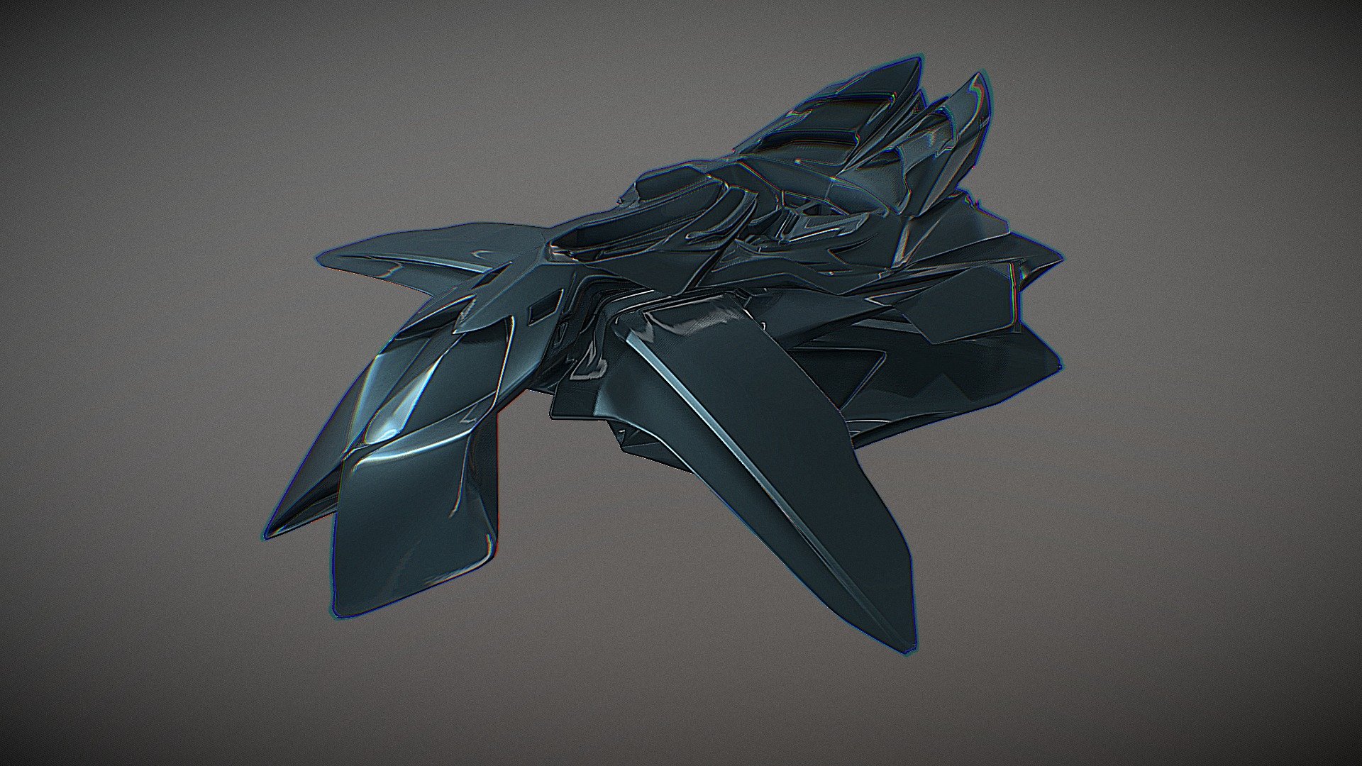 New Year 2022 Sci-Fi flyer - 3D model by TRYFIELD [f34cea6] - Sketchfab