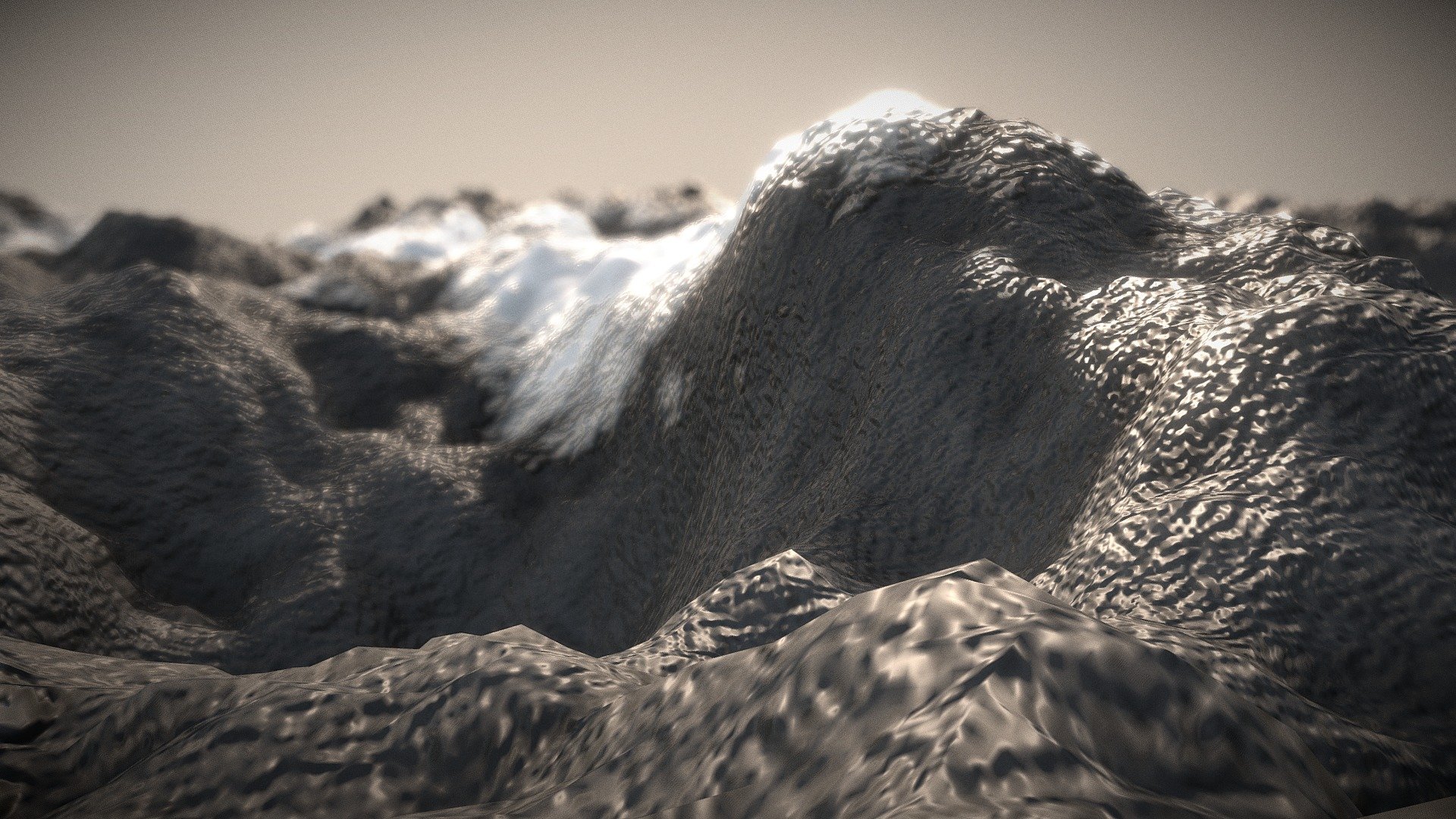 High-res Procedural Mountainous Terrain - Download Free 3D model by fakiAZer (@iden.balci ...