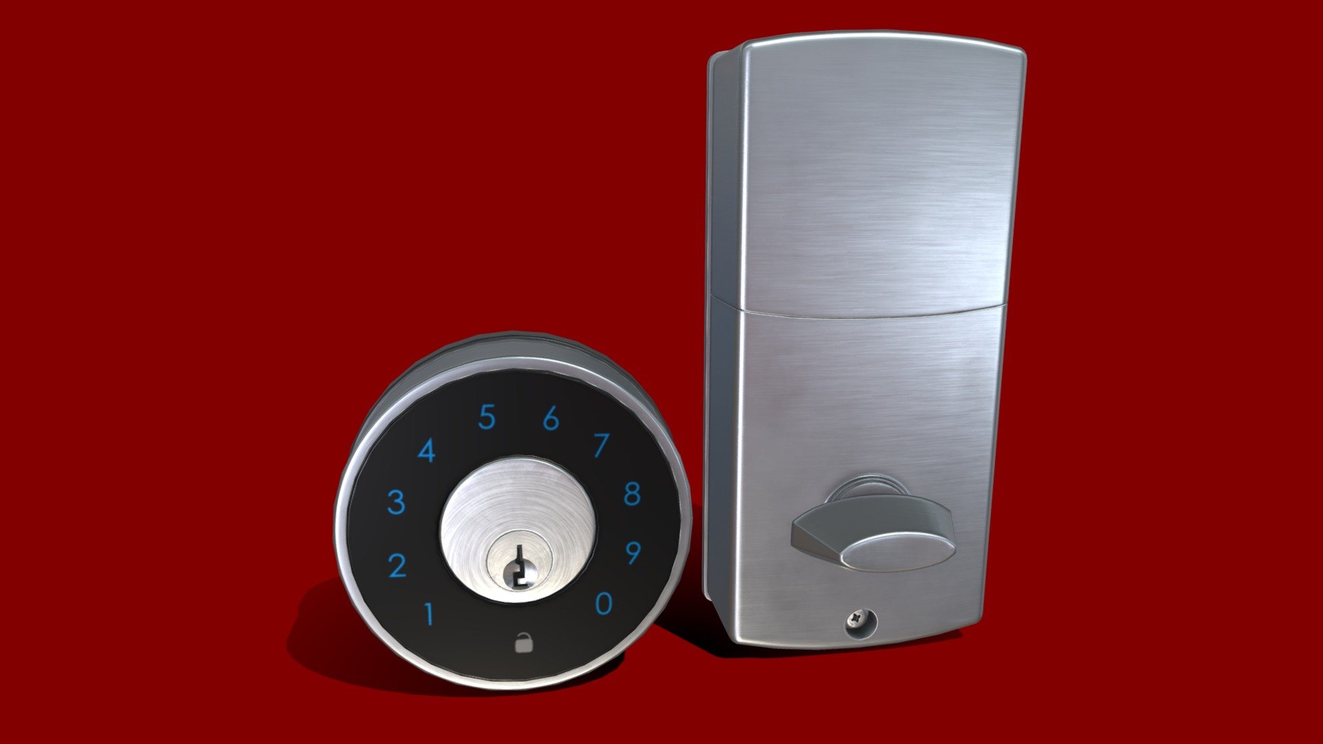 Circular Digital Door Lock VR/AR/low-poly 3d - Buy Royalty Free 3D ...