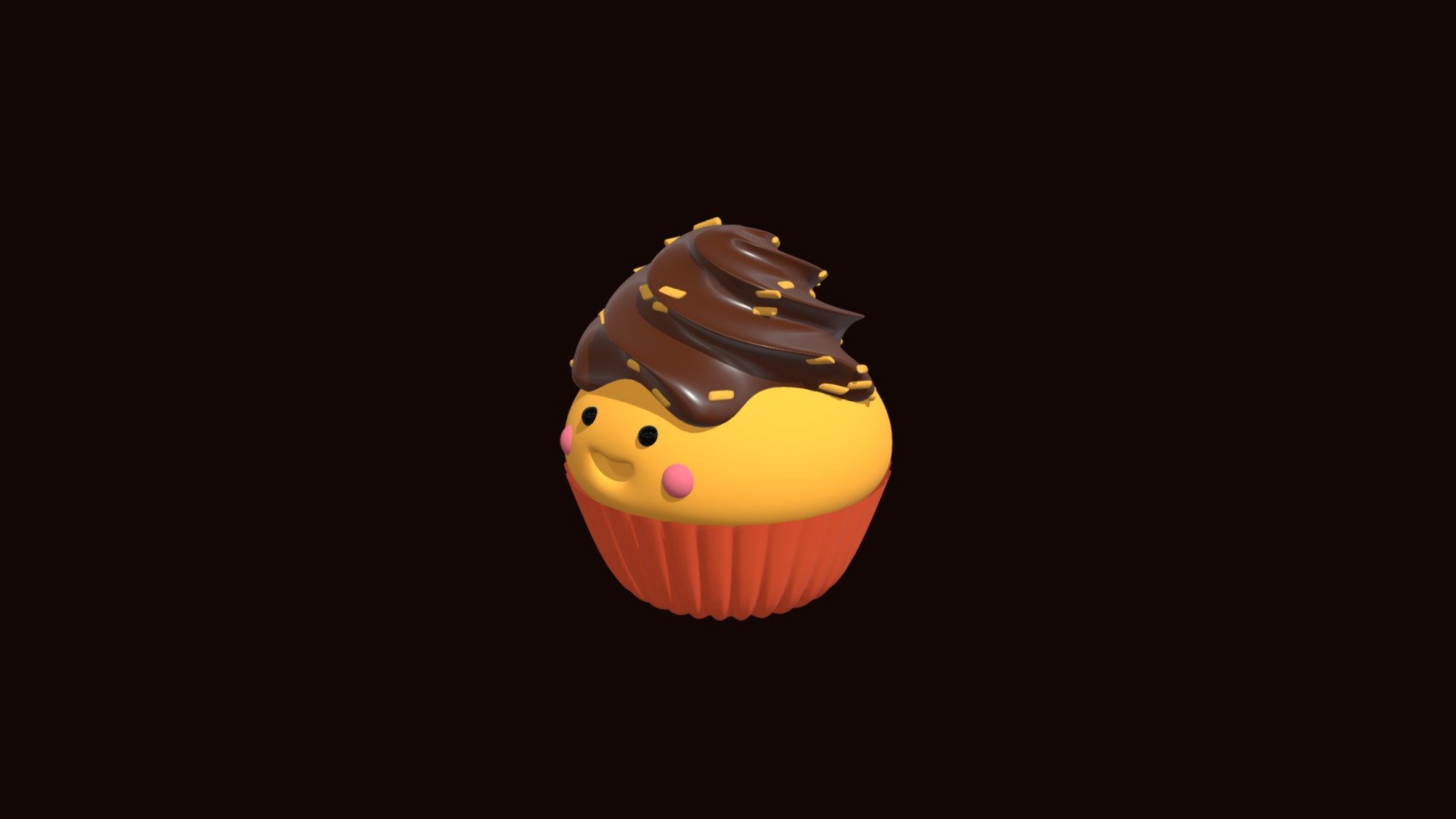 Cartoon Cupcake - Download Free 3D model by NB Animator (@nbanimator ...