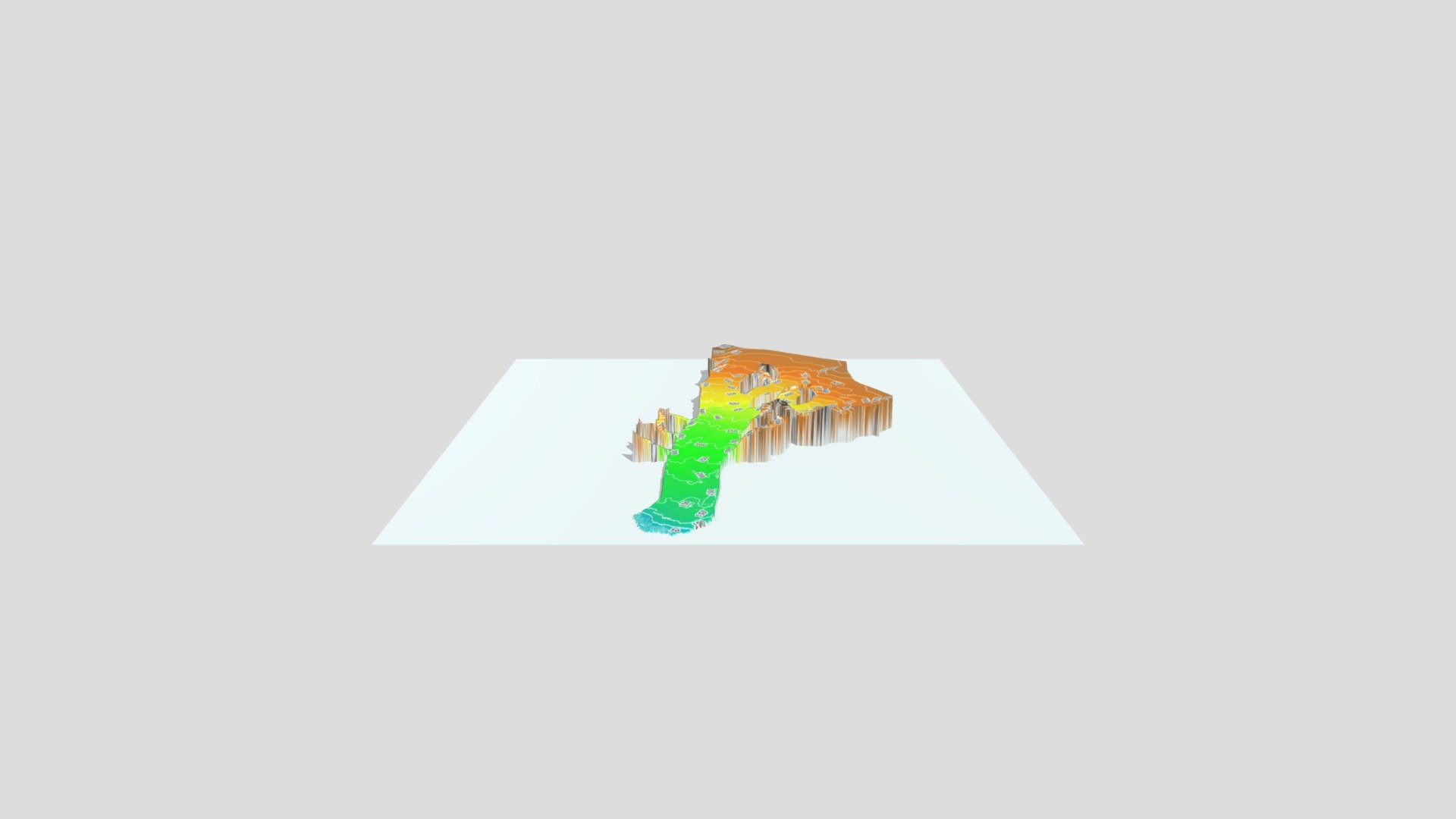 Tunabreen 2018 elevation model 3d - 3D model by sam.hayes [f3517b4 ...