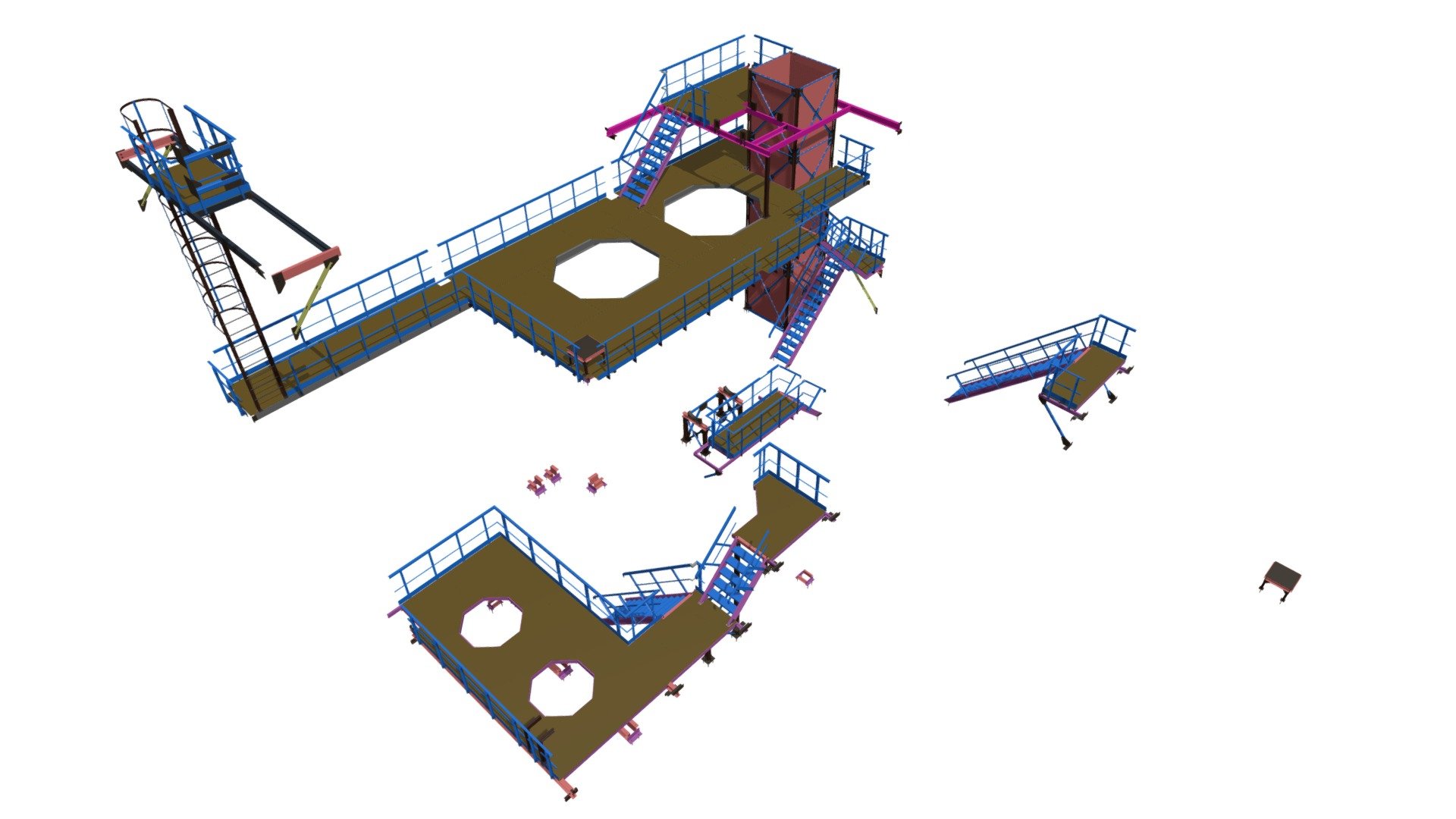 Platforms - Download Free 3D model by iliayurchenkov [f356775] - Sketchfab