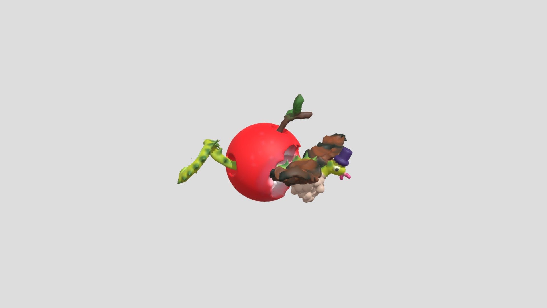 apple monster - 3D model by UCSAJHO [f356a61] - Sketchfab