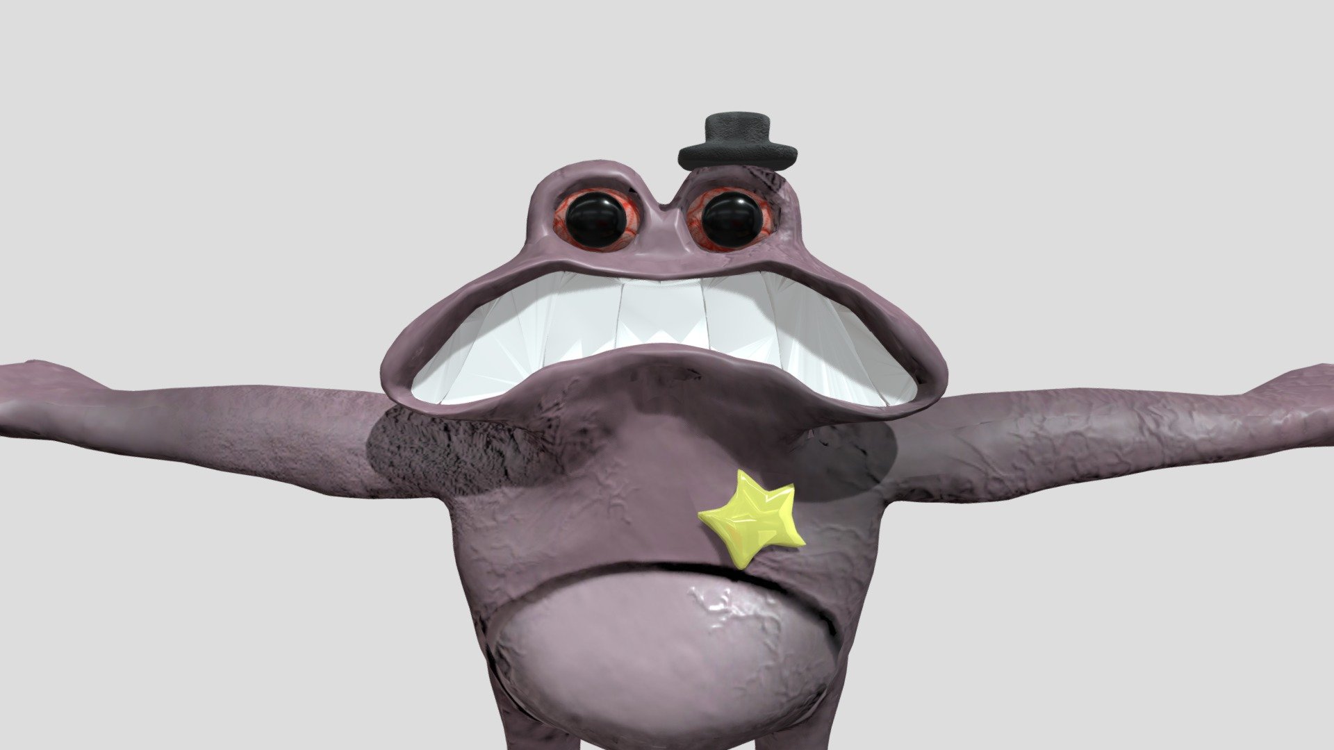 Garten_of_banban_8_-_sheriff_toadster_frowning - Download Free 3D model ...