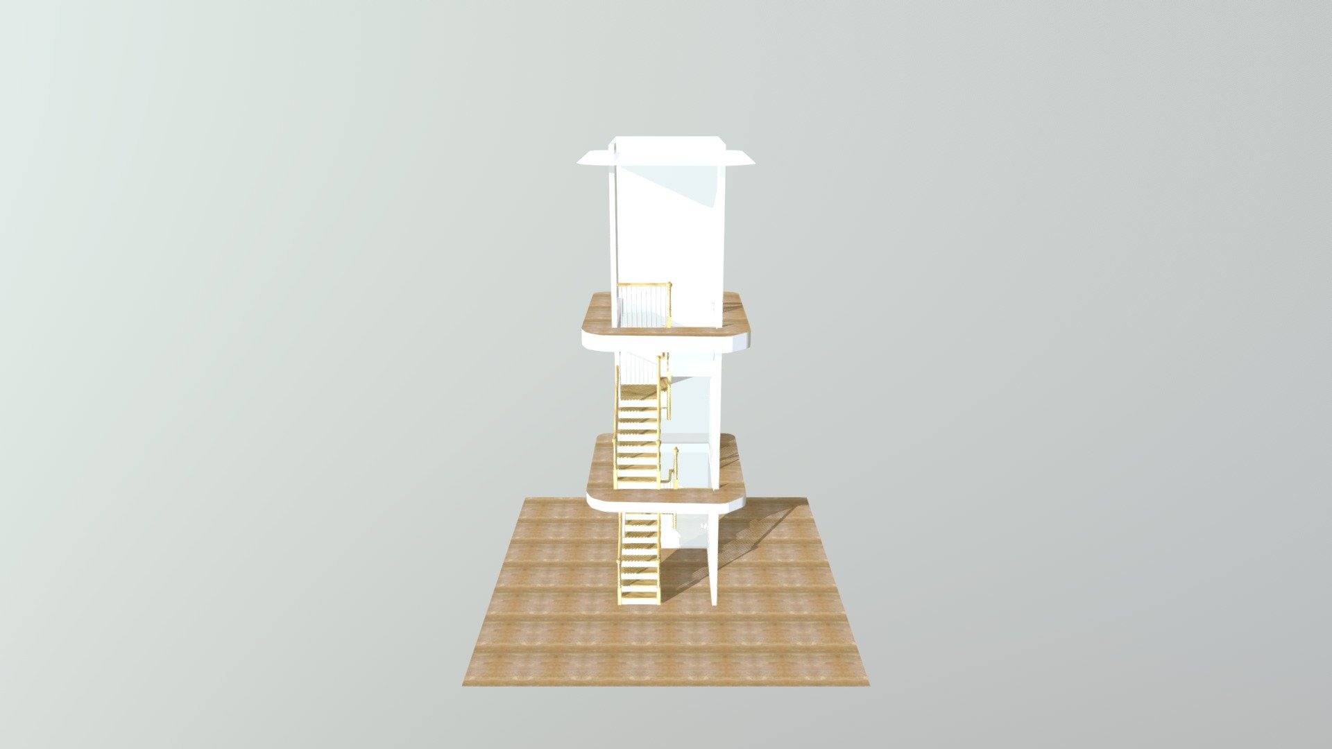 Side Stair - 3D model by HL Stairs Inc. (@hlstairsinc) [f359ab7 ...