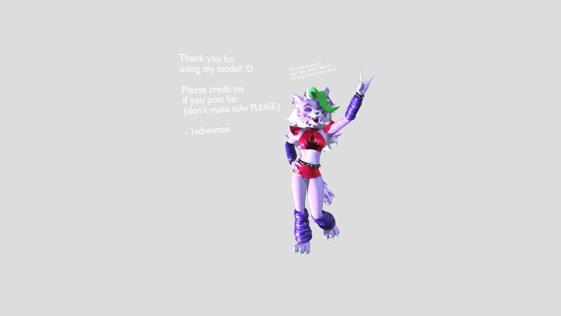 Image To Stl.com_roxanne+wolf_v2 - Download Free 3D model by anyways ...