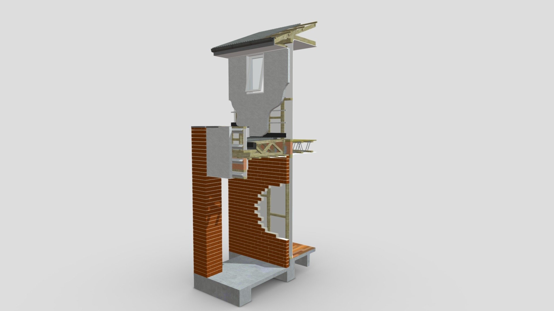 Double Storey Detail - 3D model by andymay567 [f35a5de] - Sketchfab