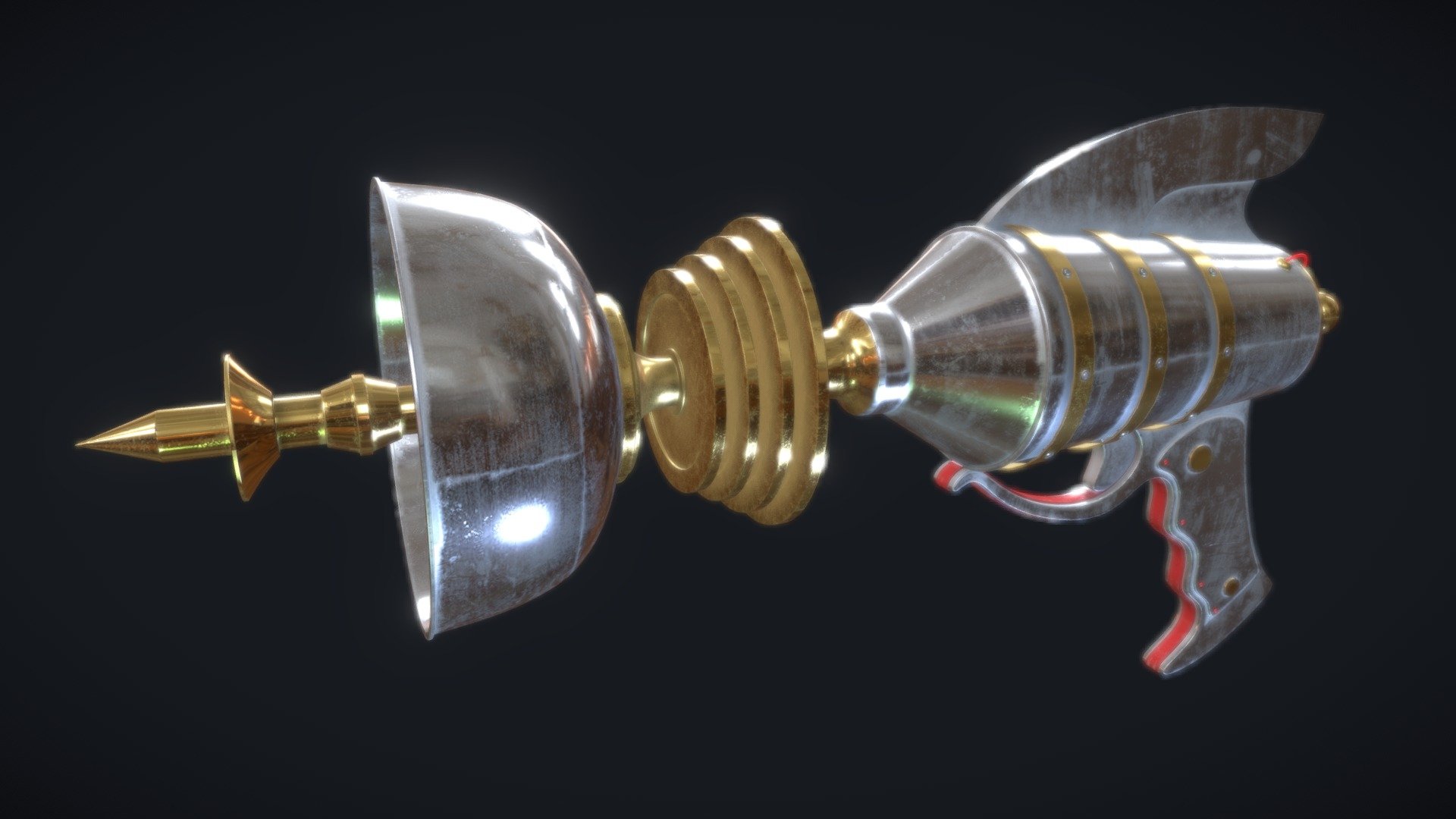 Ray Gun - 3D model by Frank Bere (@Frank.Bere) [f35a9c9] - Sketchfab