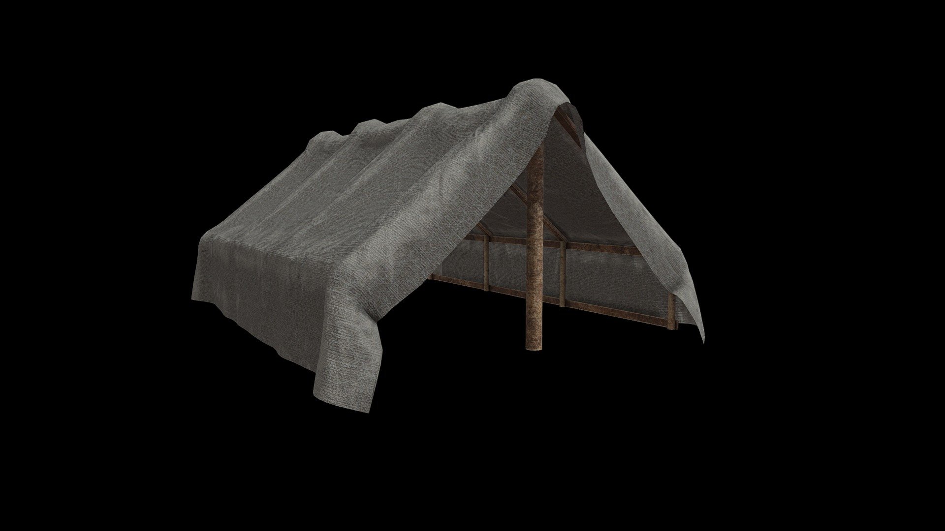 tent Cloth Wood -35MB - 2PART - Download Free 3D model by Mehdi ...