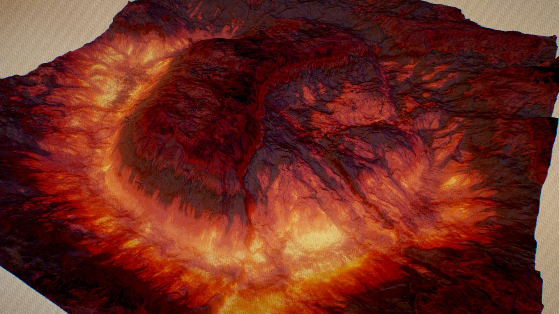 Lava Crater - 3D model by quadspinner [f35c7c8] - Sketchfab