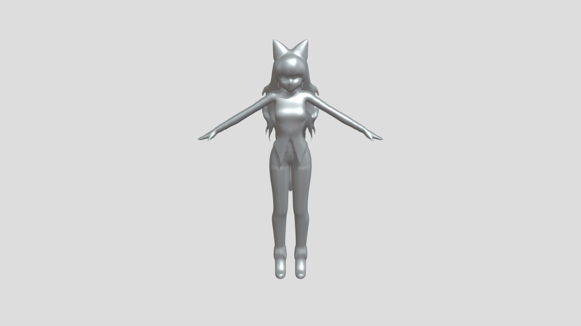Anime-style humanoid character - 3D model by thiagocastro150212 ...