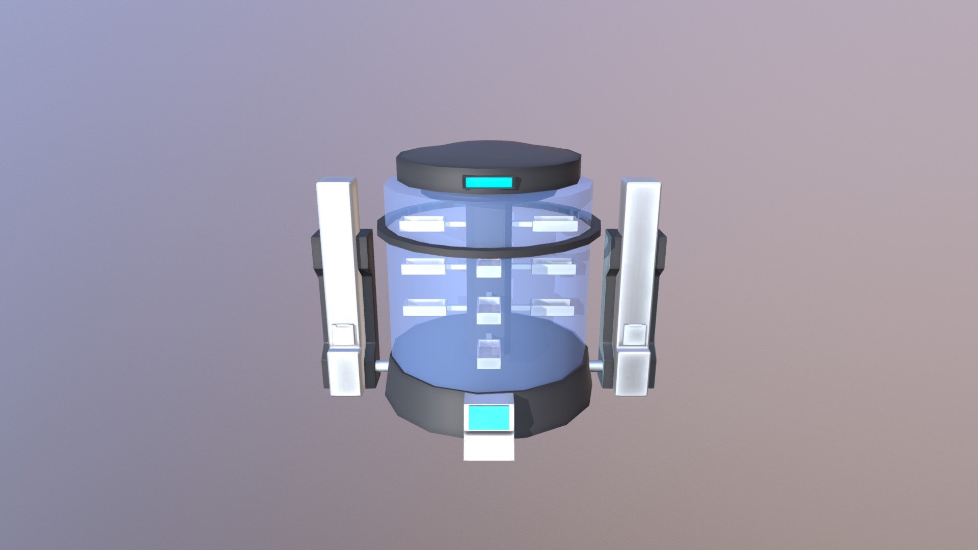 Futuristic Glass Botany Container 2 - 3D model by mpitt [f361ad9 ...
