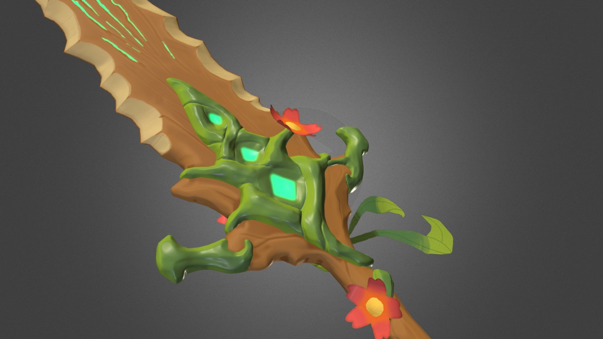Grass Sword - 3D model by elarmon [f361c0f] - Sketchfab