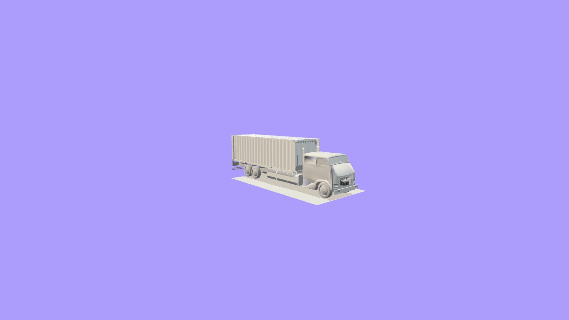 Lorry / Truck (with cargo container) - Download Free 3D model by SRI ...