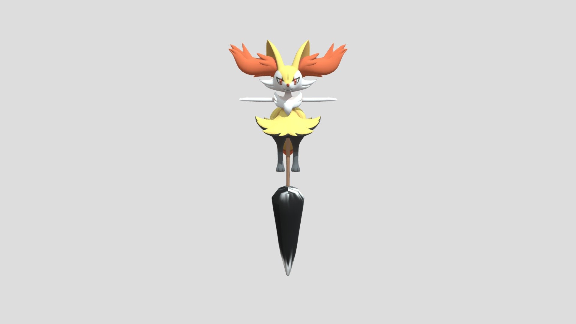 3DS - Pokemon X Y - 654 Braixen - Download Free 3D model by Dukesrx ...