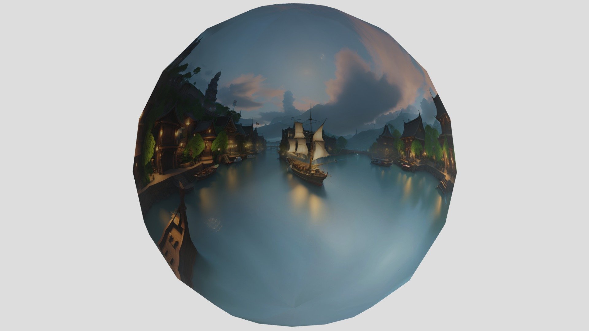 Parameswara Chronicles: Melaka River Skybox - Download Free 3D model by ...