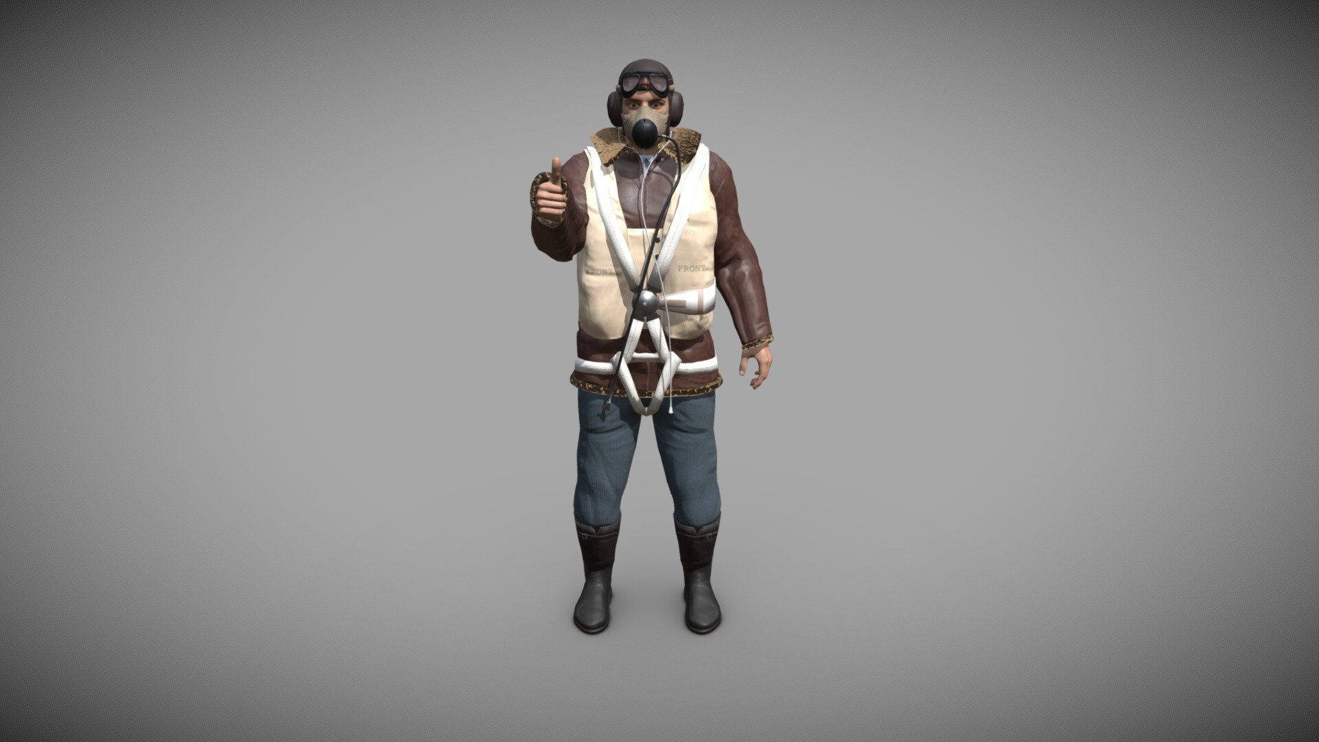 RAF Pilot. WWII - 3D model by Museum of the Second World War ...