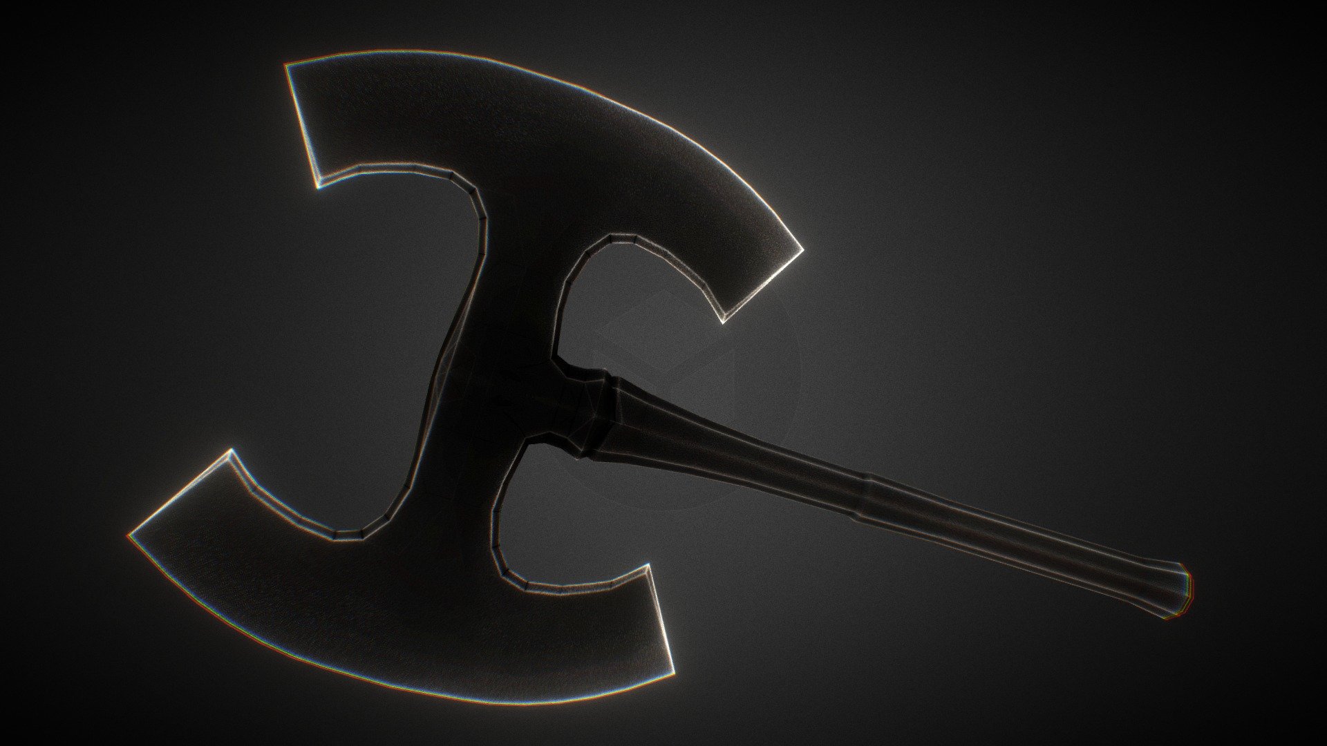 [W011] Double Axe - Download Free 3D model by PriceMore [f368ff1 ...